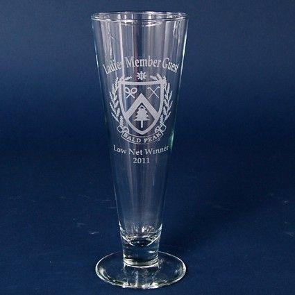 Custom Engraved Footed Classic Pilsner Glass - 14 oz - Item 204/16471 ...